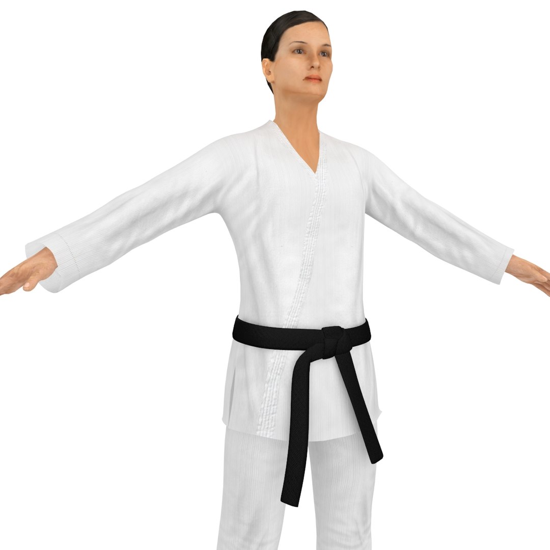 Karate martial artist 3D model - TurboSquid 1291938