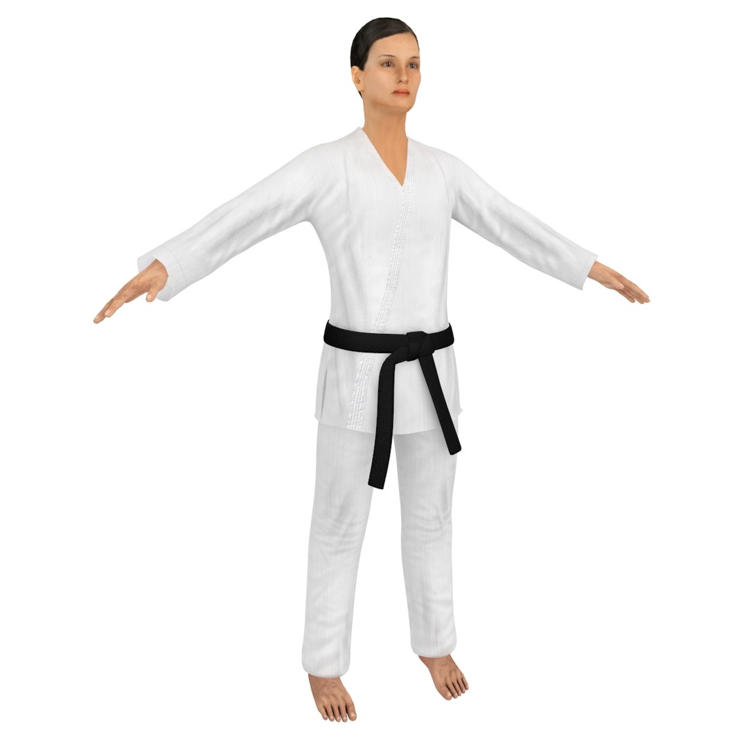 Karate martial artist 3D model - TurboSquid 1291938