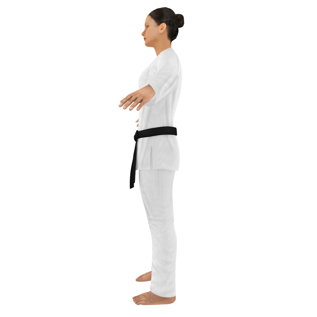 Karate martial artist 3D model - TurboSquid 1291938