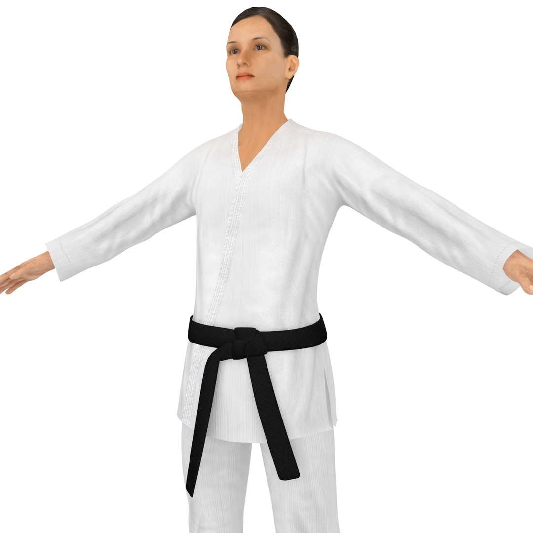 Karate martial artist 3D model - TurboSquid 1291938