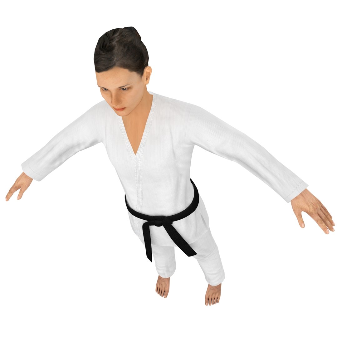Karate martial artist 3D model - TurboSquid 1291938