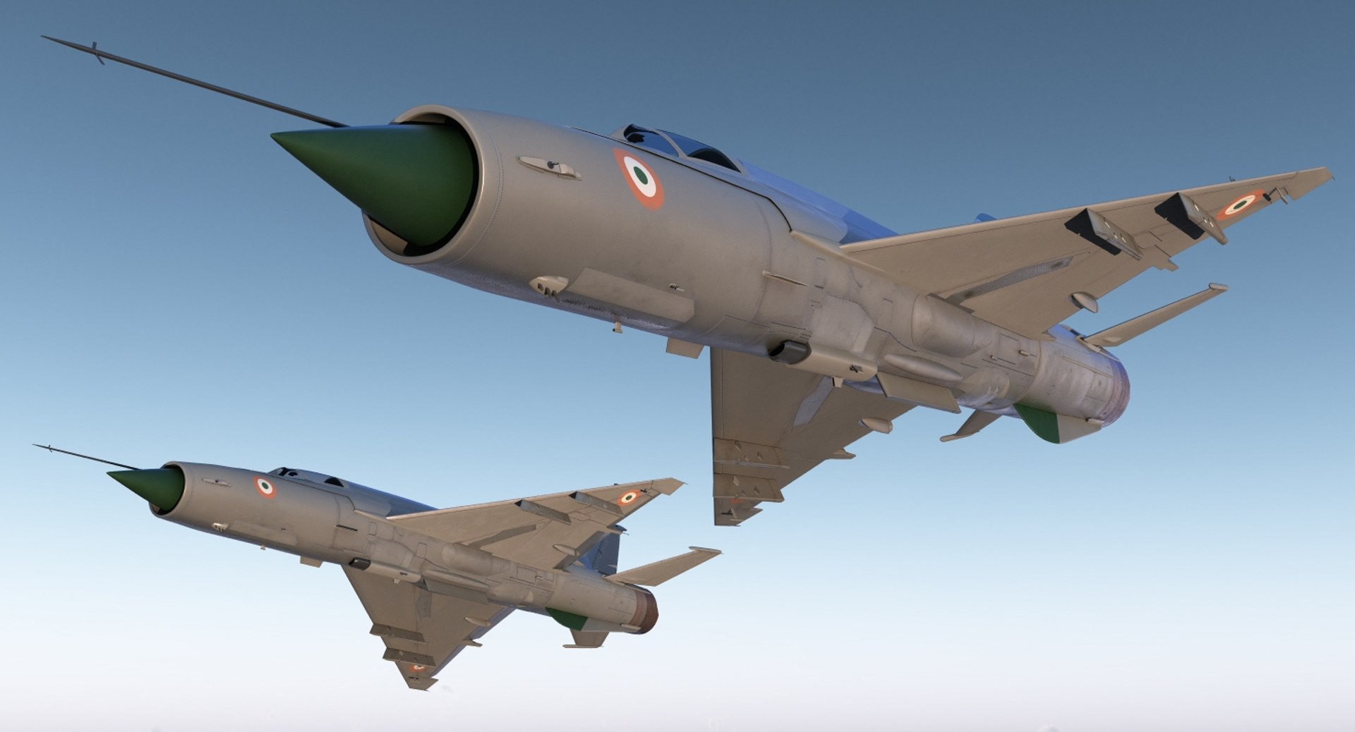 3d Model Mig-21 Bison Indian Air Force
