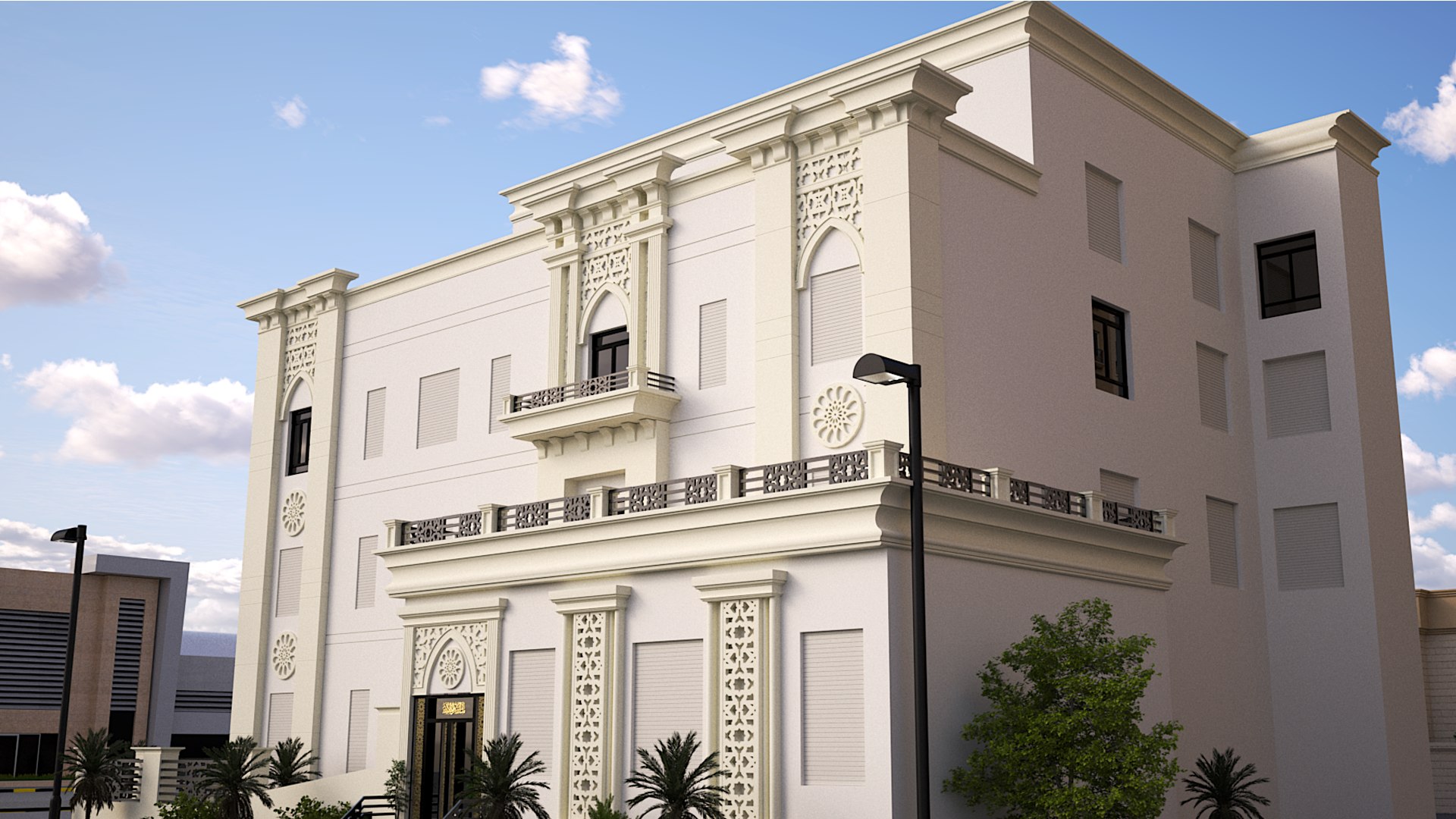 3D 3D Classic Arabian Villa Model - TurboSquid 2009637