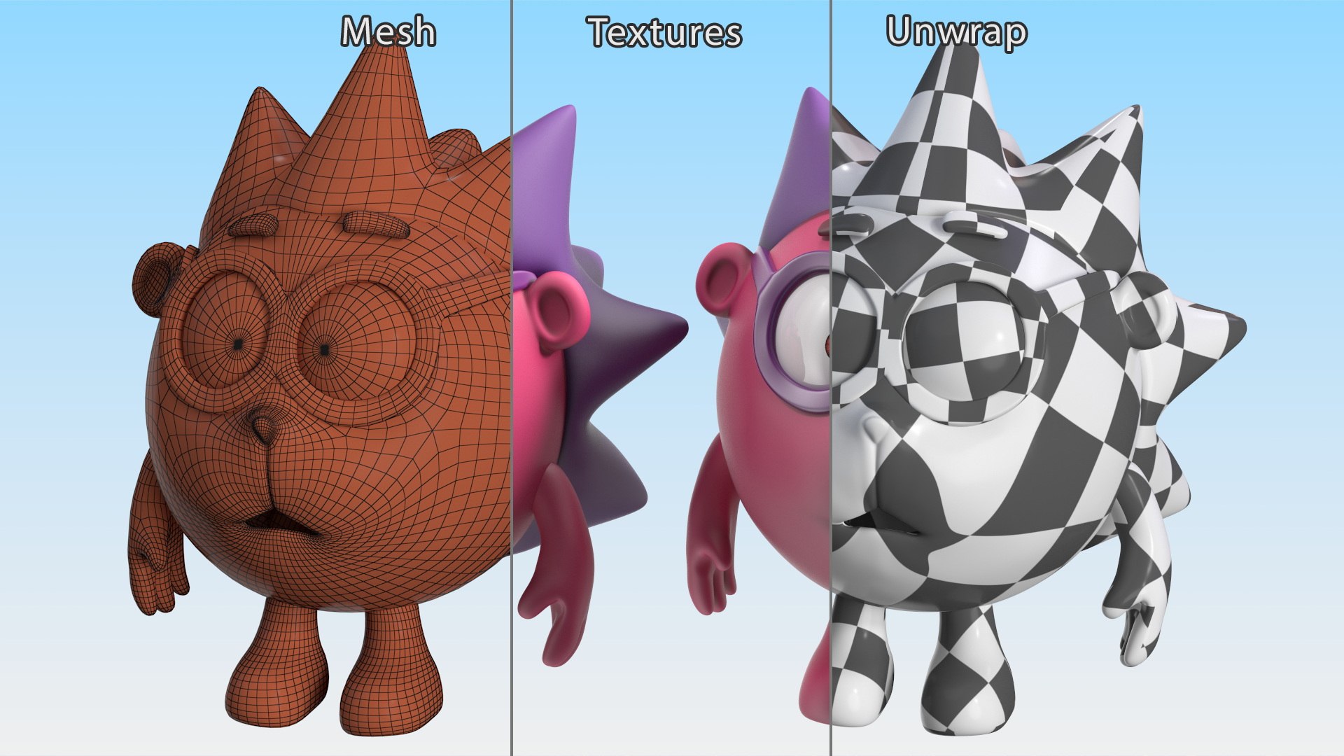 BalloonToons Chiko Character Scared Pose 3D - TurboSquid 2121879