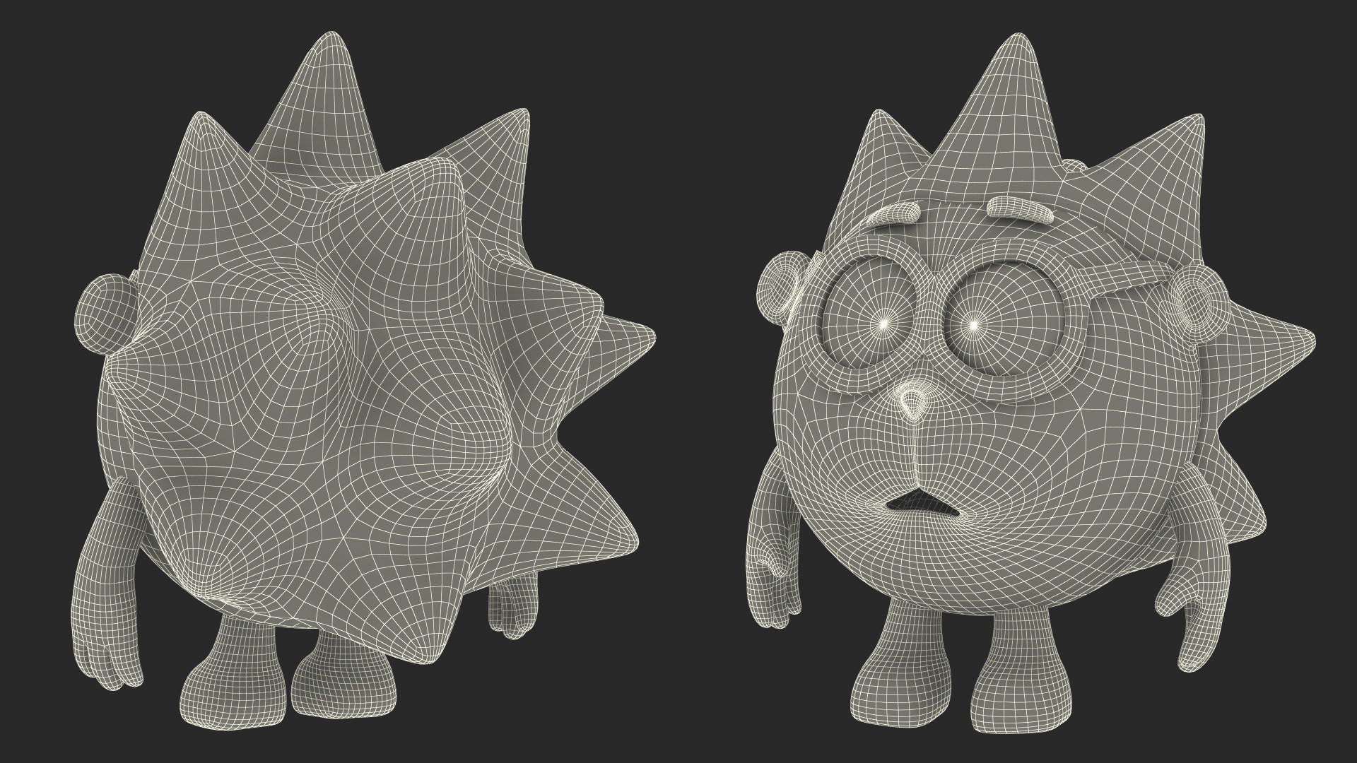 BalloonToons Chiko Character Scared Pose 3D - TurboSquid 2121879