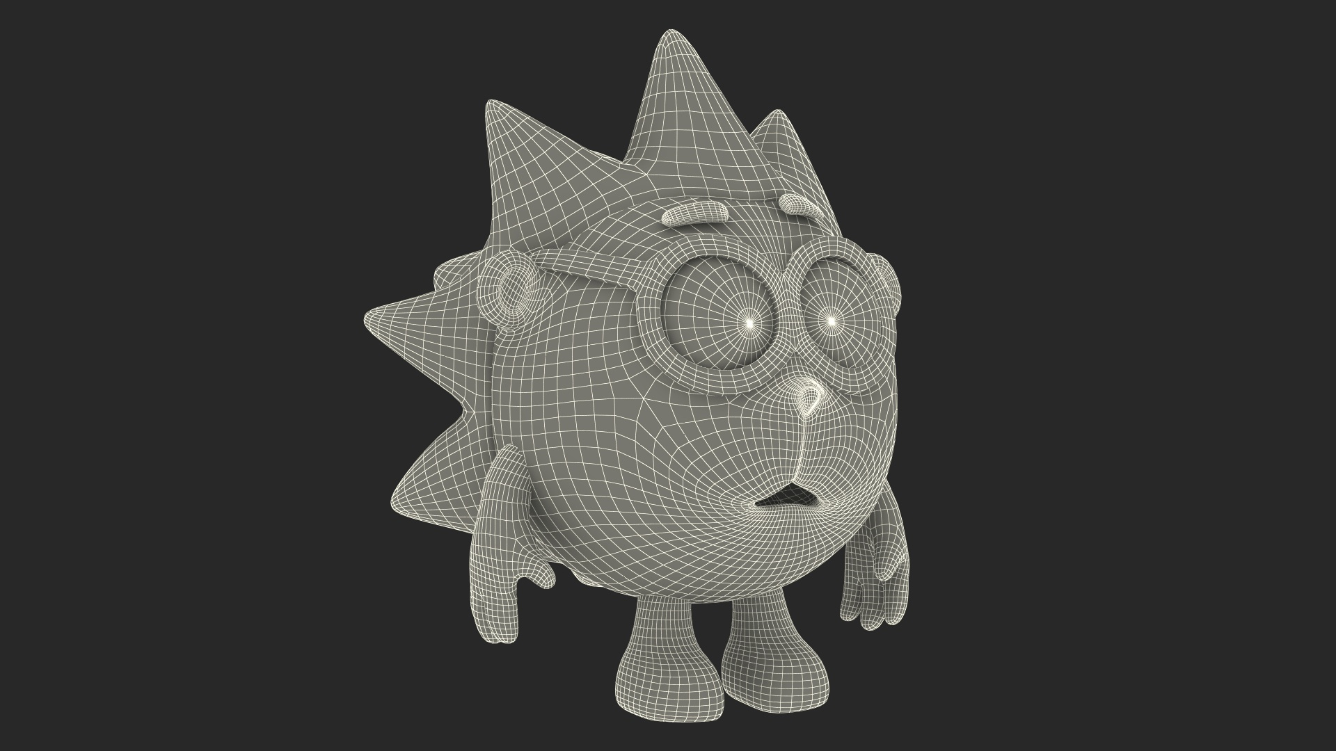 BalloonToons Chiko Character Scared Pose 3D - TurboSquid 2121879