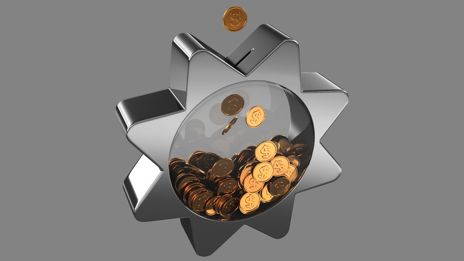 3D Coin Bank Model - TurboSquid 1936536
