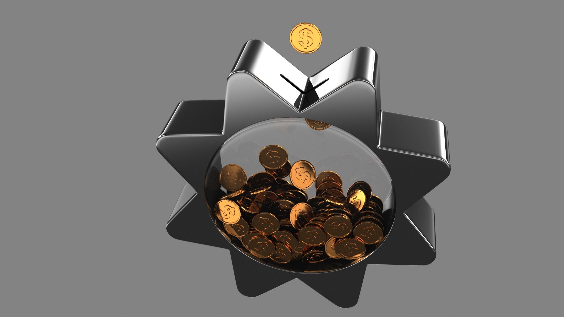 3D Coin Bank Model - TurboSquid 1936536