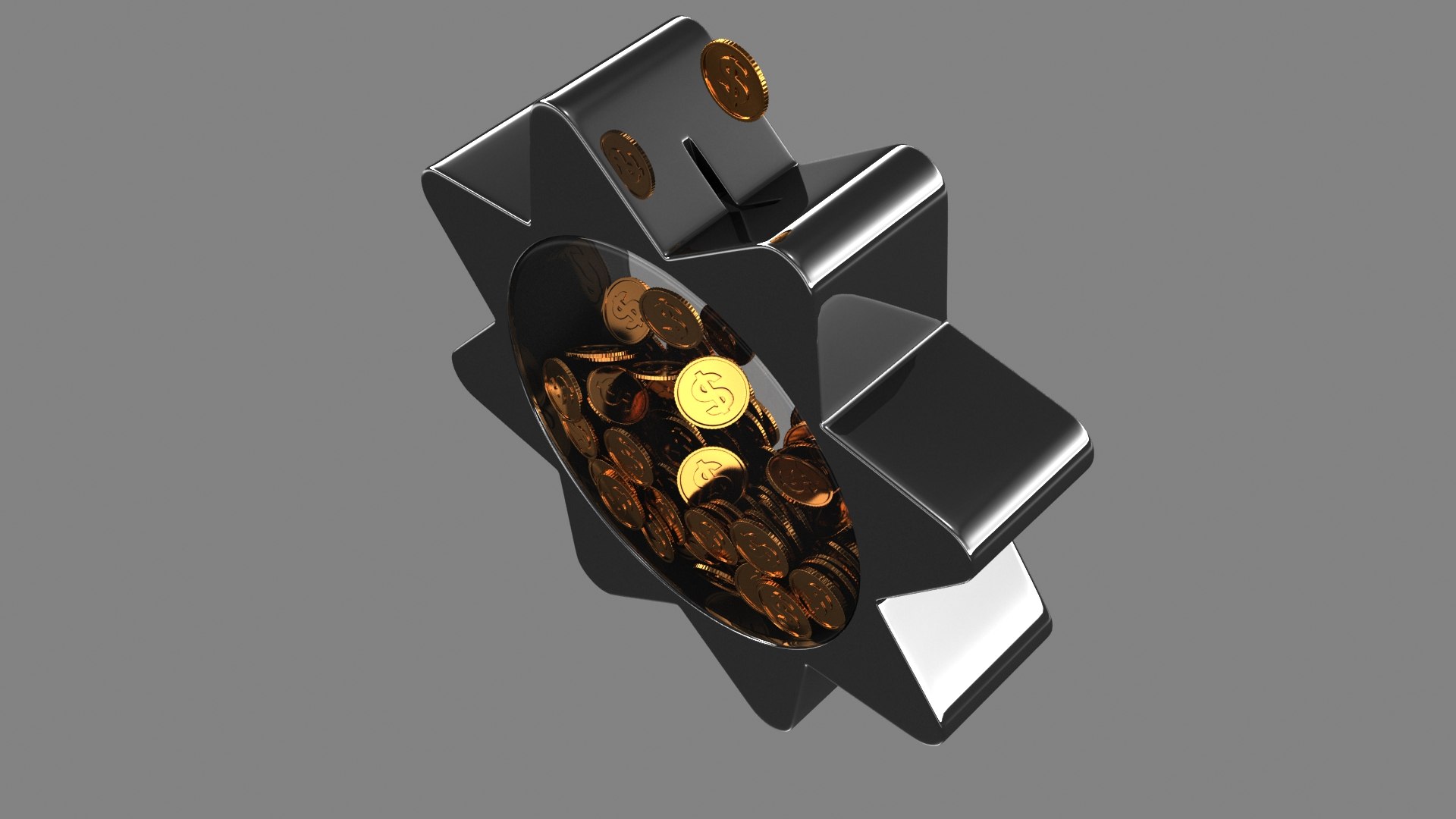 3D Coin Bank Model - TurboSquid 1936536