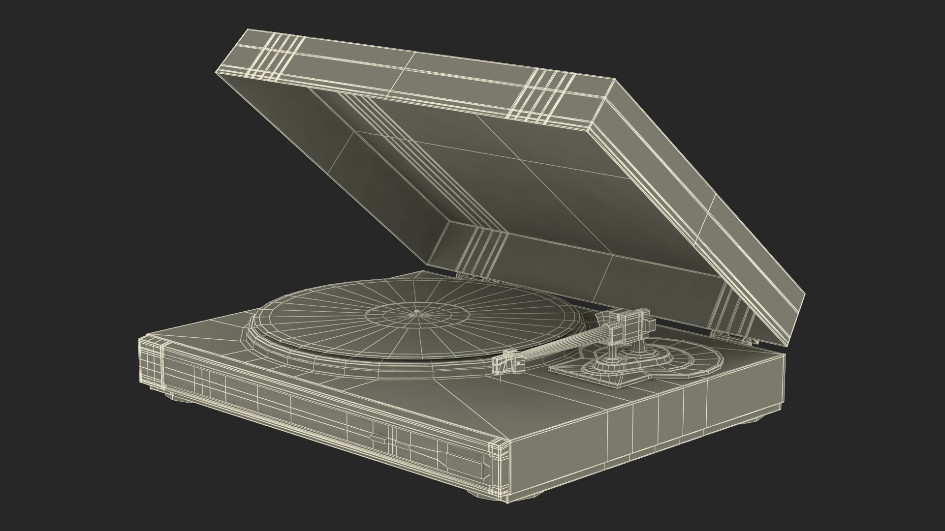 3D Retro Turntable - TurboSquid 2065209