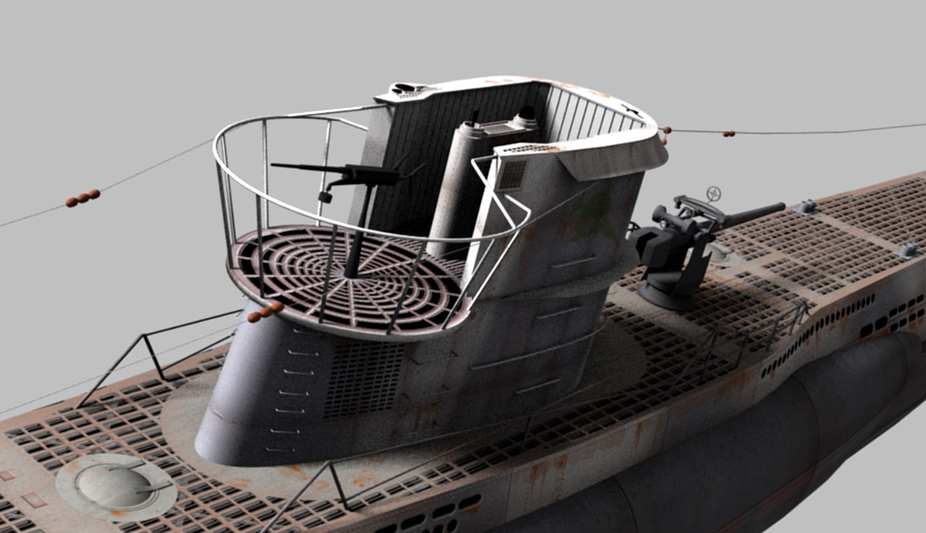 3d Obj Type Viic U-boat U-96