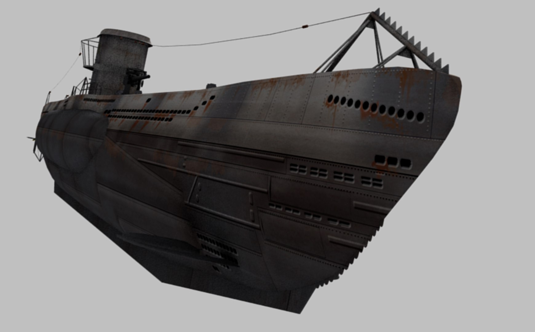 3d Obj Type Viic U-boat U-96