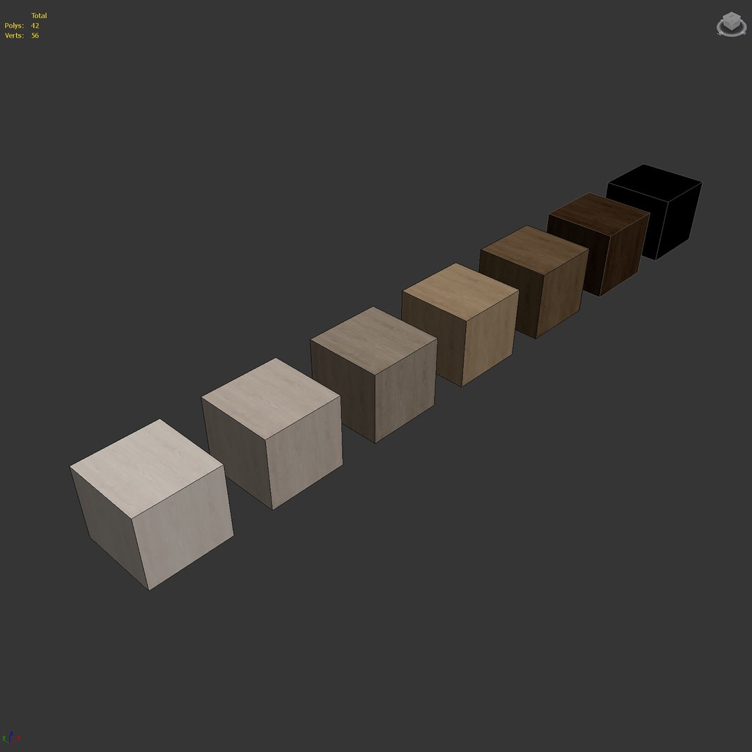 Wood materials Oak - 7 colors - set 13 3D model - TurboSquid 2161207