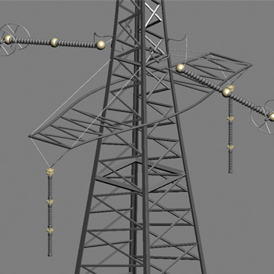 3d Poles Pylons Model