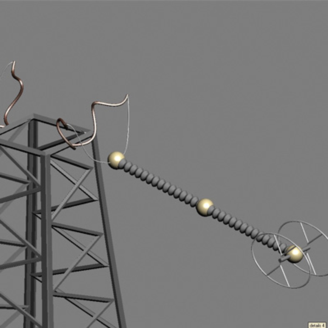 3d Poles Pylons Model