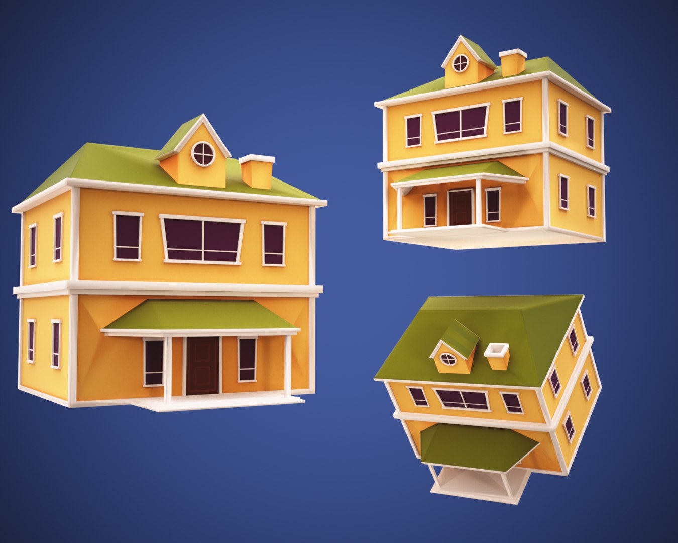 Cartoon Building Pack 3D - TurboSquid 2078531