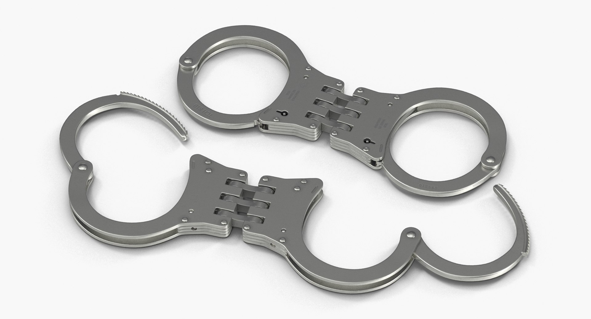 Hinged Handcuffs 3d 3ds