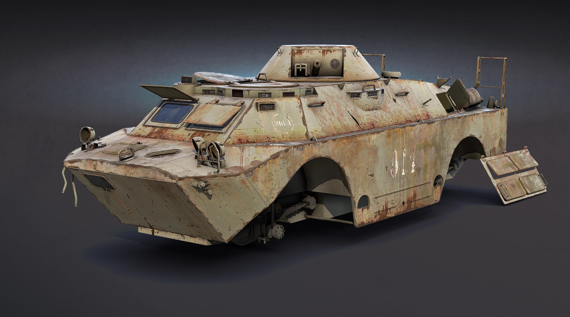 Rusty Brdm-2 Chernobyl 3D Model - TurboSquid 1419988