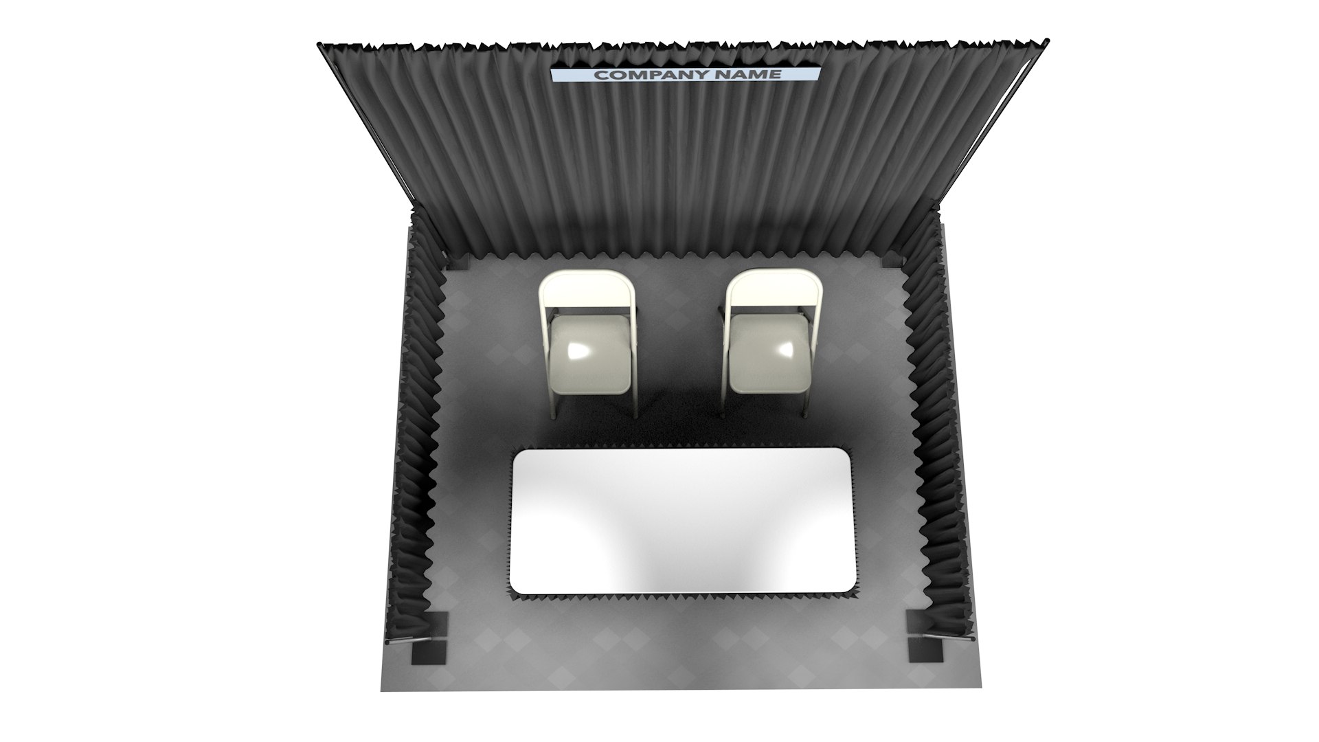 Pipe And Drape Trade Show Booth 3D Model - TurboSquid 1977543
