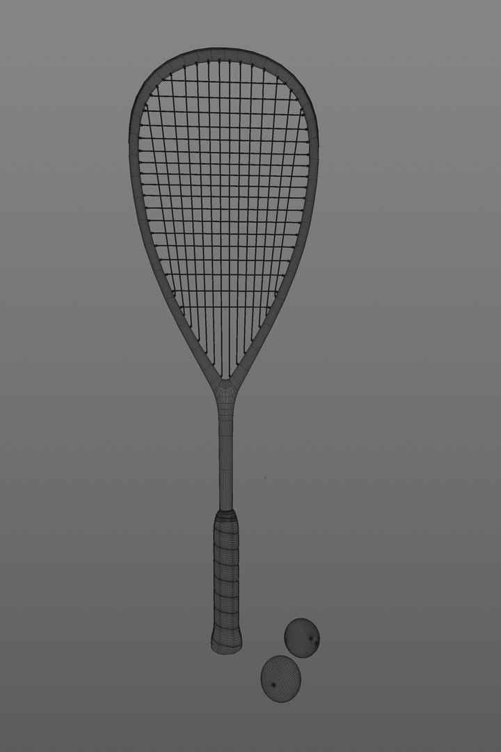 3D Squash Set - Paddle And Balls Model - TurboSquid 2159542