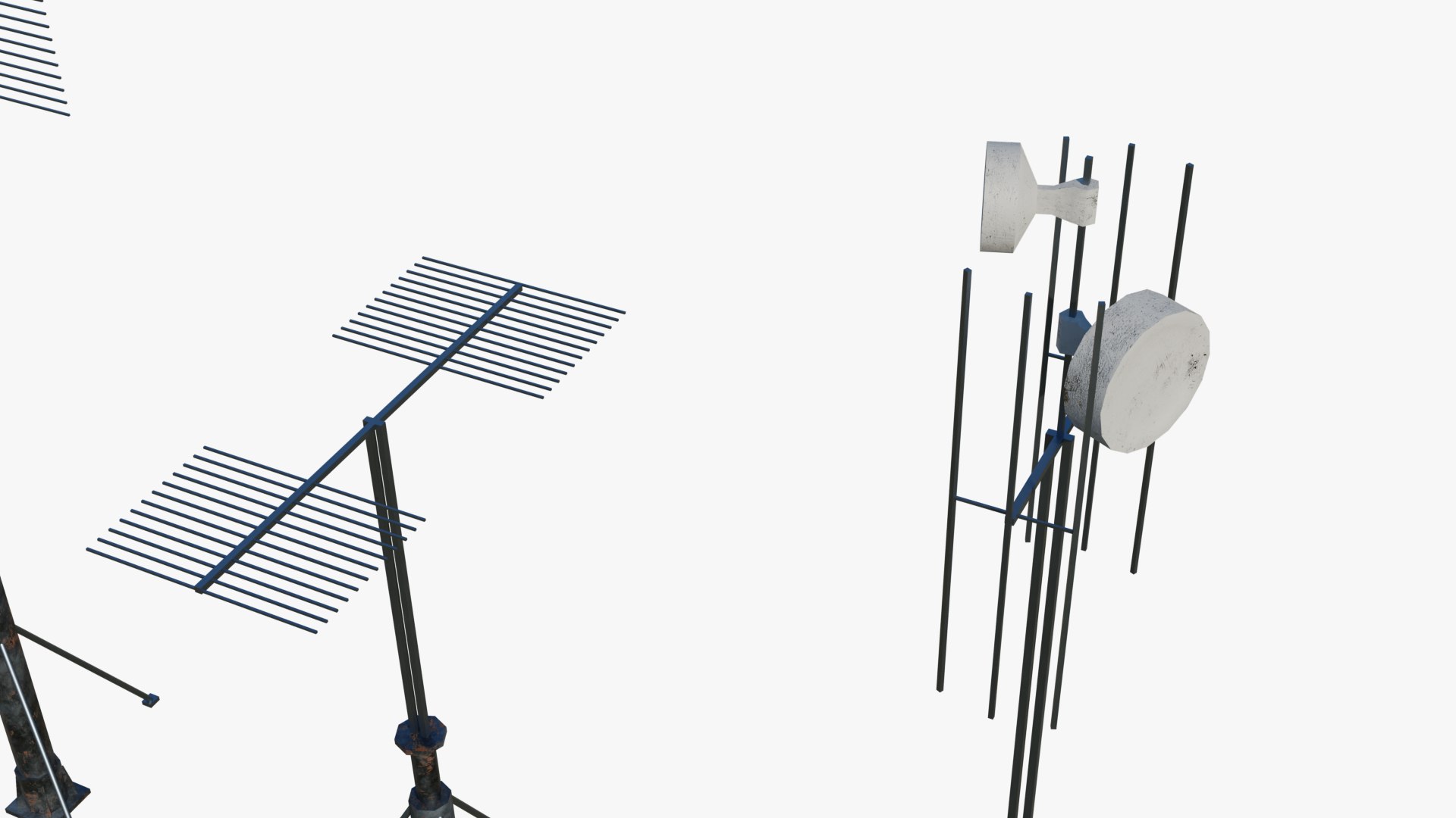 Rooftop Antenna Kit Model - TurboSquid 2079078