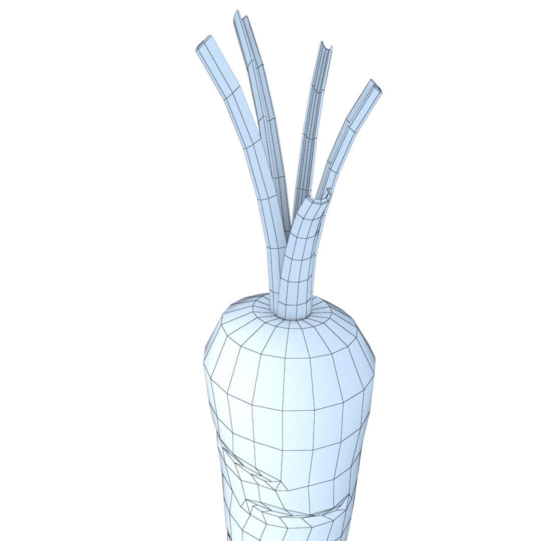 Cartoon Carrot 3d Model
