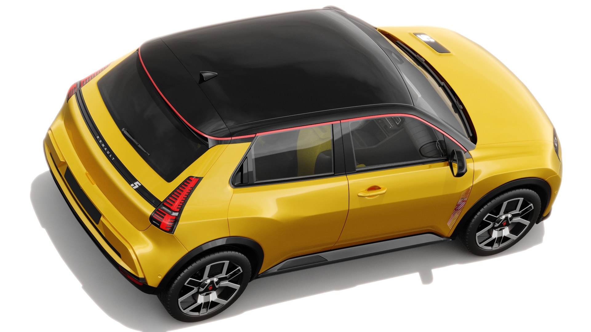 Renault 5 E-Tech 2025 With Interior 3D - TurboSquid 2209227