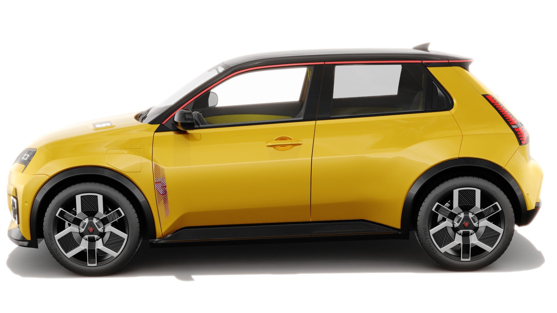 Renault 5 E-Tech 2025 With Interior 3D - TurboSquid 2209227