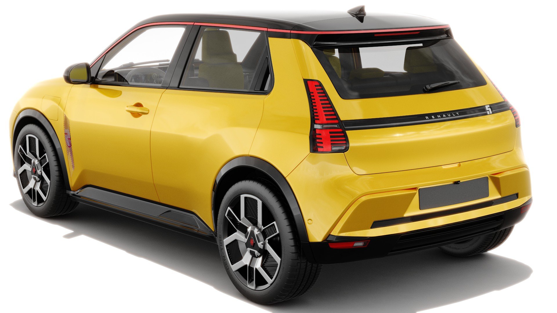 Renault 5 E-Tech 2025 With Interior 3D - TurboSquid 2209227