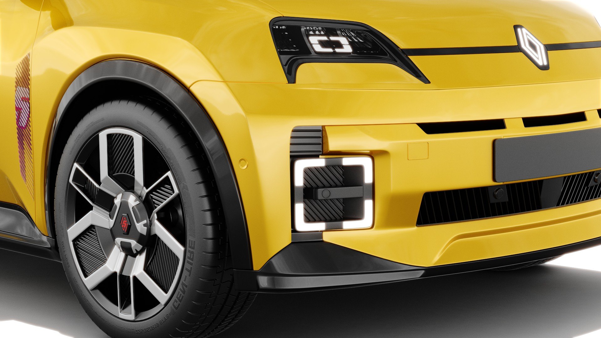 Renault 5 E-Tech 2025 With Interior 3D - TurboSquid 2209227