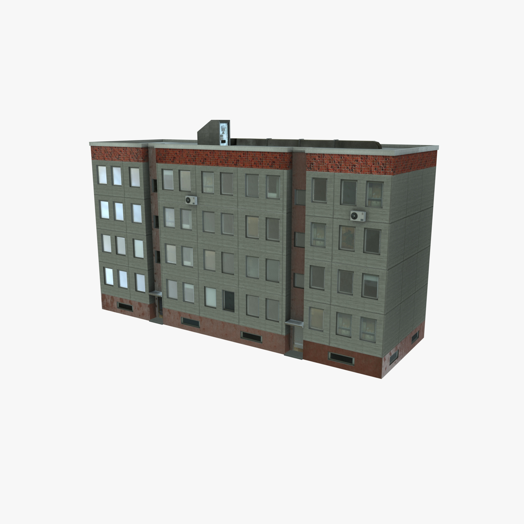 Panelbuilding - Plattenbau Ddr 3D Model - TurboSquid 1426721