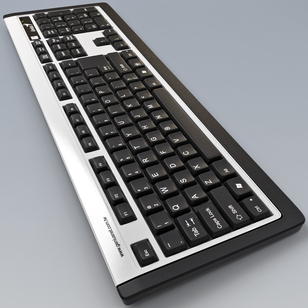 keyboards set modelled 3d model