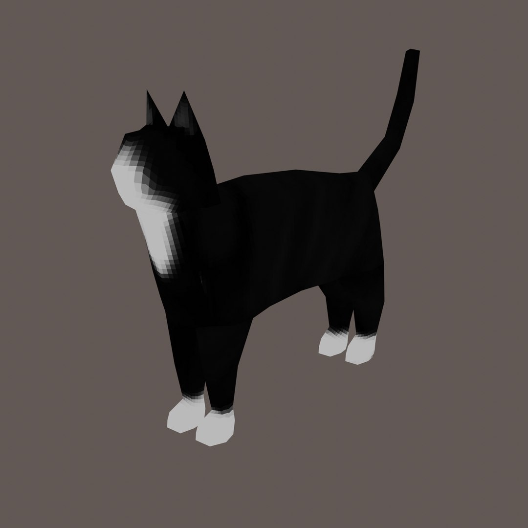 Low Poly Cat 3D Model - TurboSquid 2125649