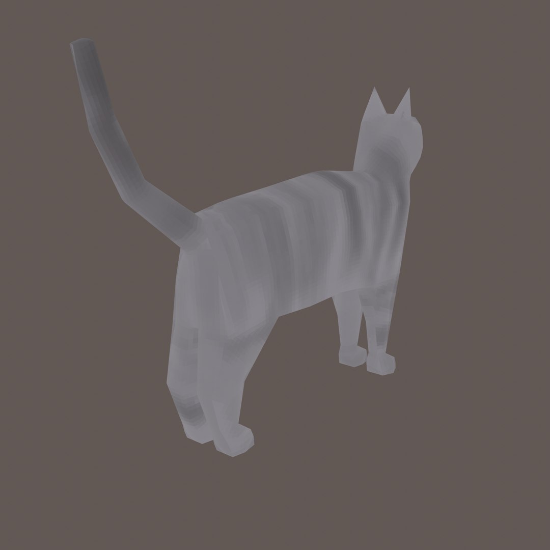 Low Poly Cat 3D Model - TurboSquid 2125649