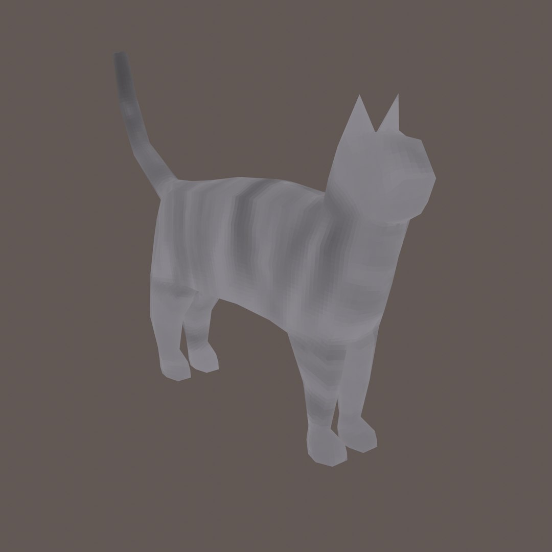Low Poly Cat 3D Model - TurboSquid 2125649