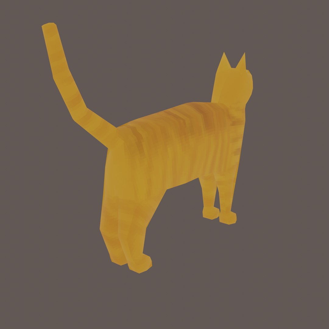 Low Poly Cat 3D Model - TurboSquid 2125649