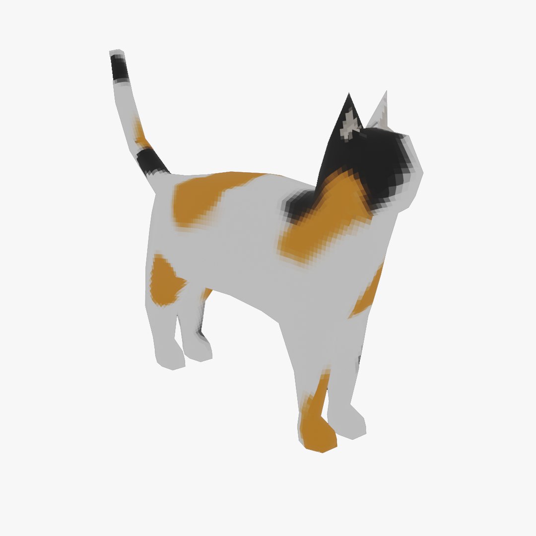 Low Poly Cat 3D Model - TurboSquid 2125649