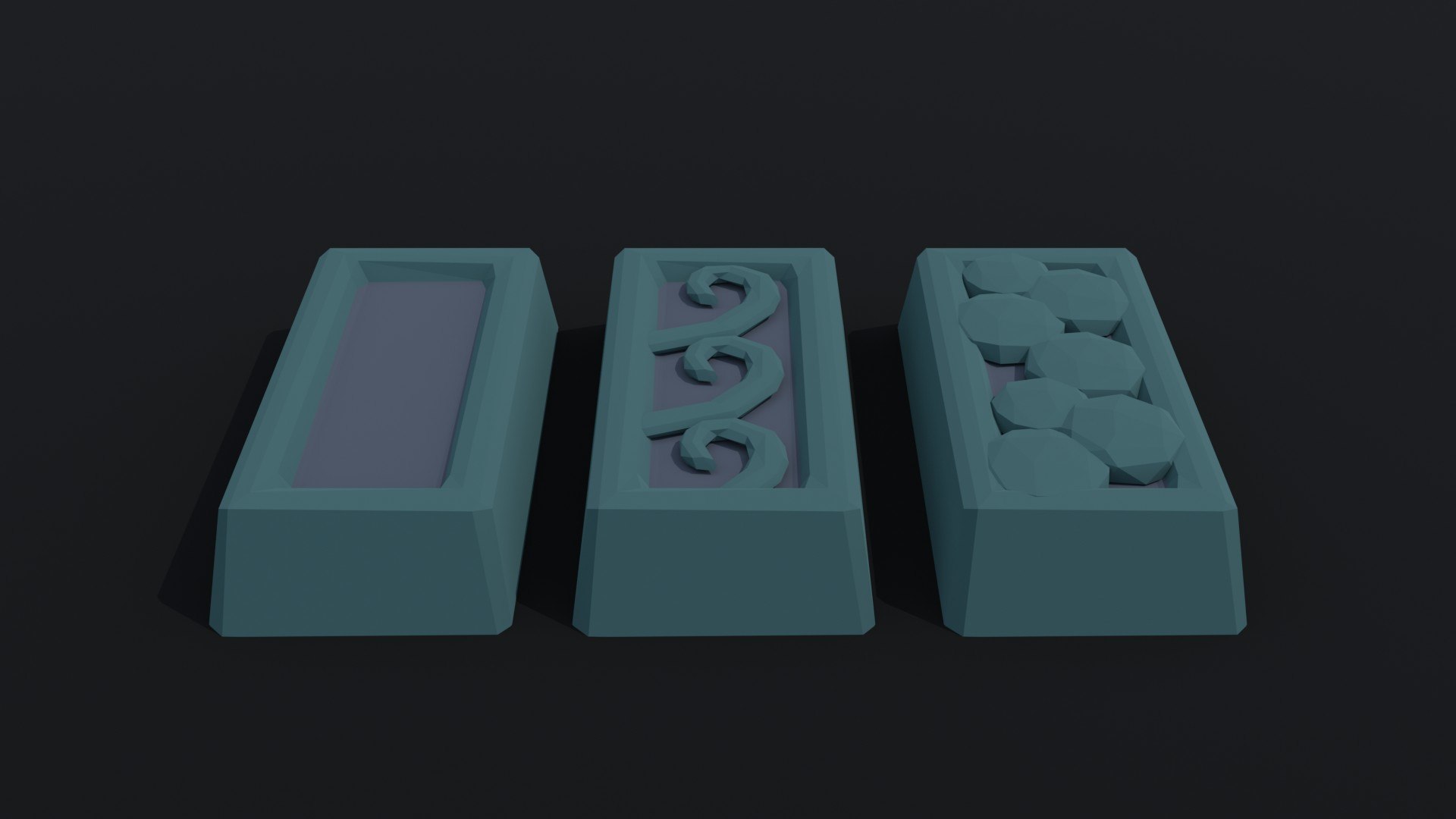 3D model Low-poly Cartoon fantasy ingots kit Polygonal - TurboSquid 2019007