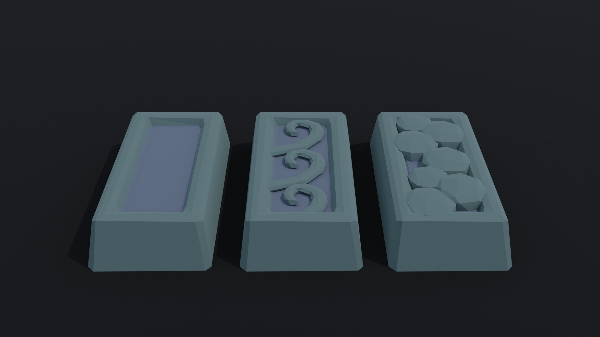 3D Model Low-poly Cartoon Fantasy Ingots Kit Polygonal - TurboSquid 2019007