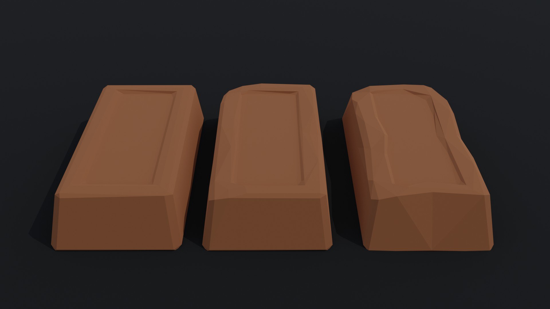 3D Model Low-poly Cartoon Fantasy Ingots Kit Polygonal - TurboSquid 2019007