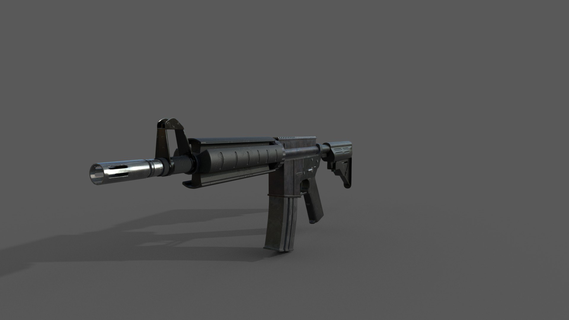 Rifle M4a4 3D Model - TurboSquid 1517671
