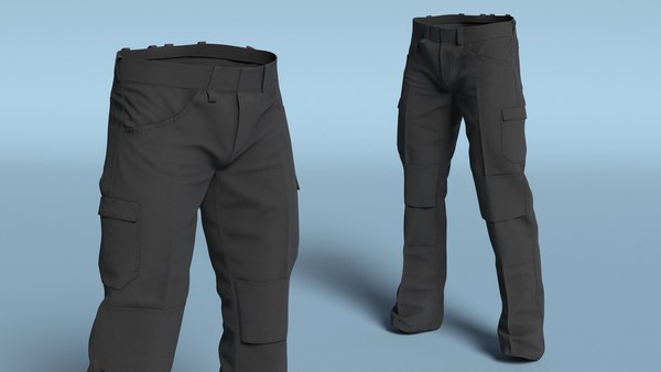 modelo 3d Pantalón ligero ignífugo Bulwark iQ Series para hombre ...