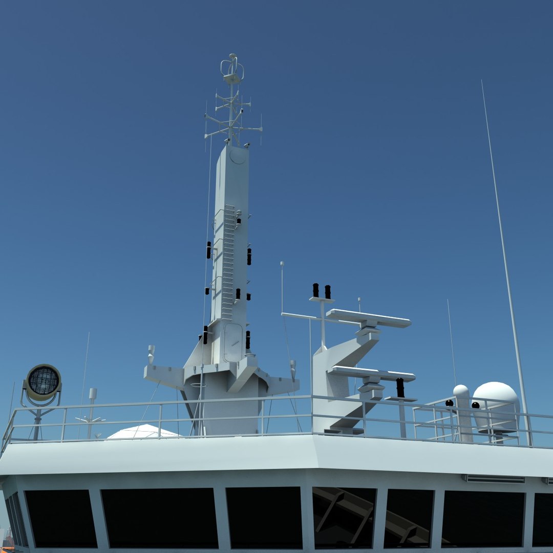 Dupuy Communication Intelligence Ship 3d Model