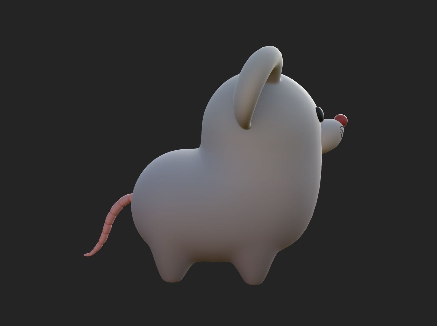 White Rat Character 3D Model - TurboSquid 2324082