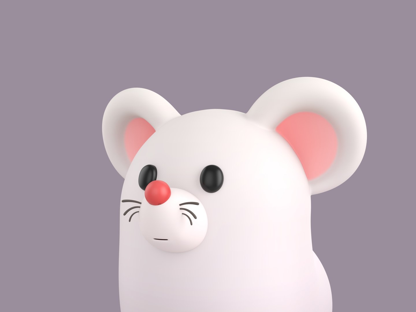 White Rat Character 3D Model - TurboSquid 2324082