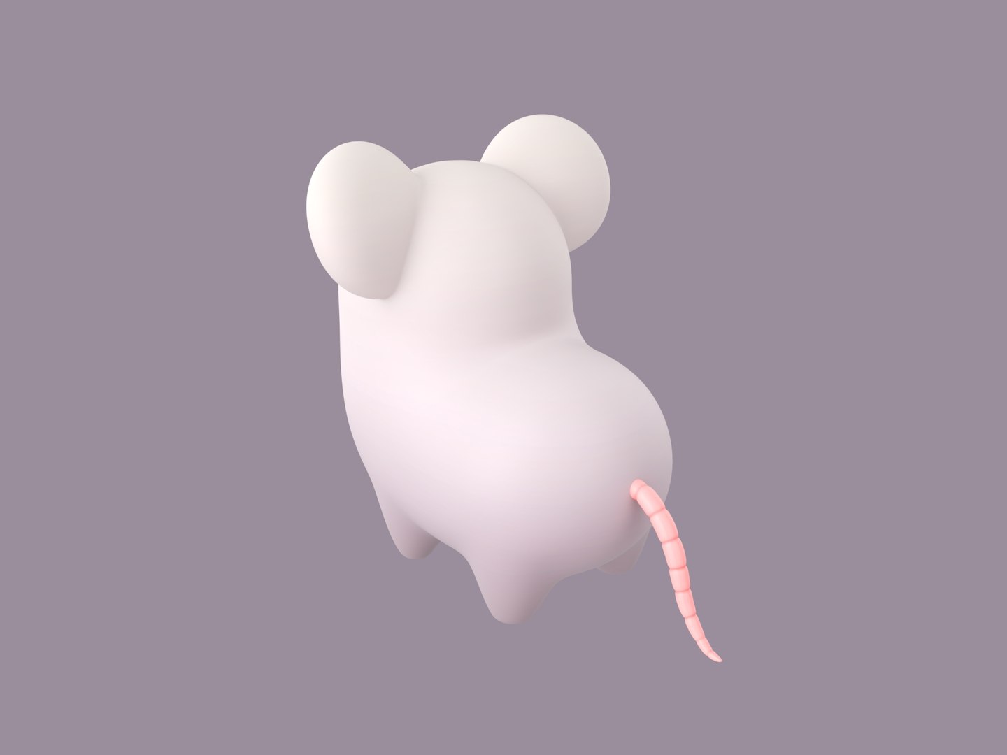 White Rat Character 3D Model - TurboSquid 2324082