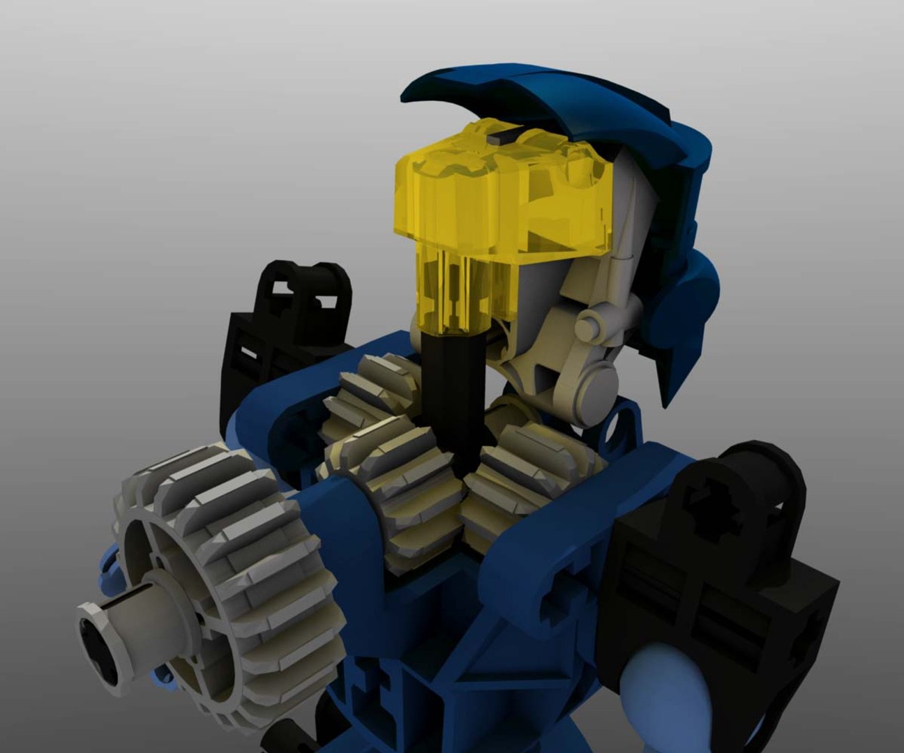 3d Lego Bionicle Gali Model