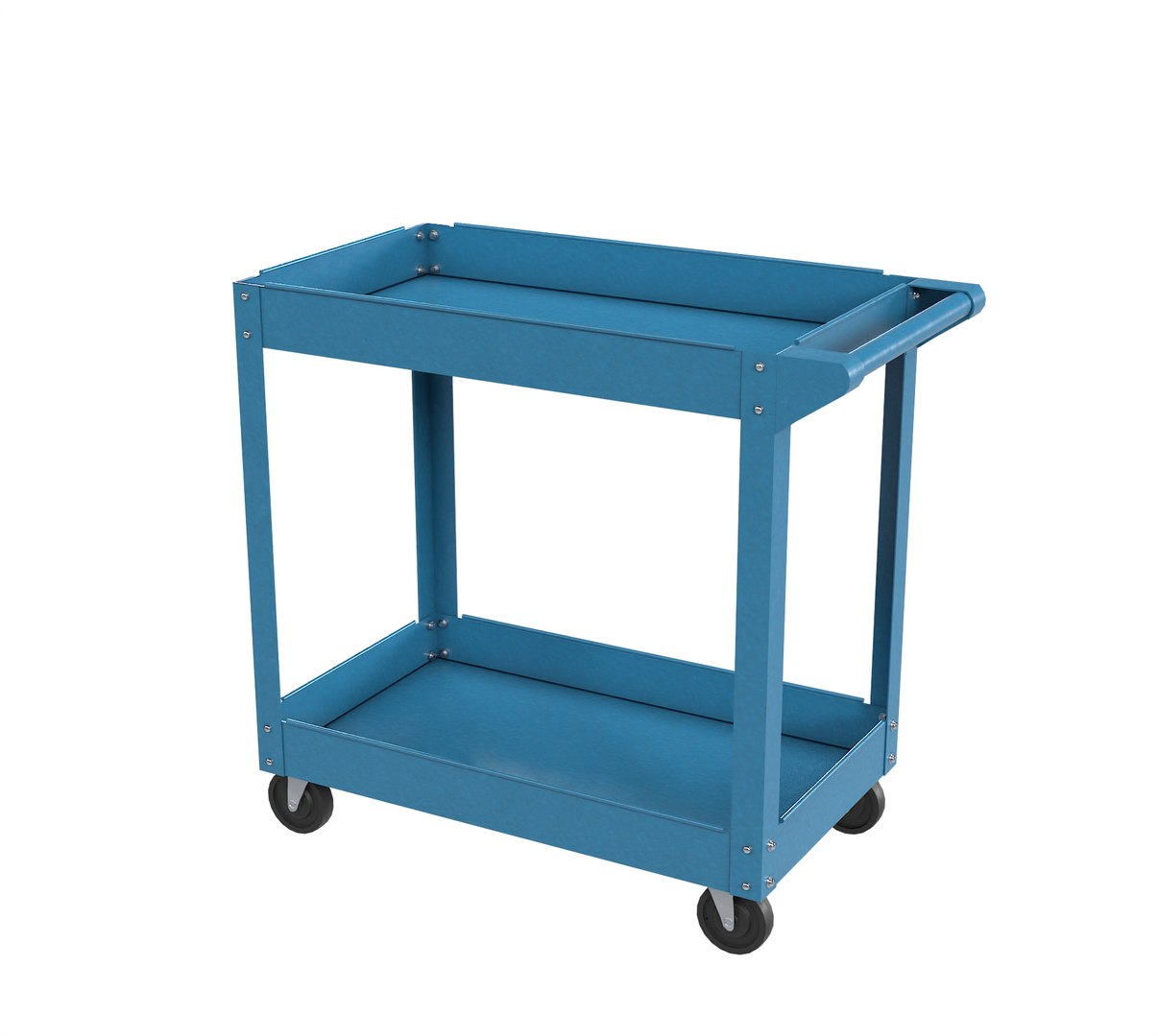 Cart blue painted 3D - TurboSquid 1496646