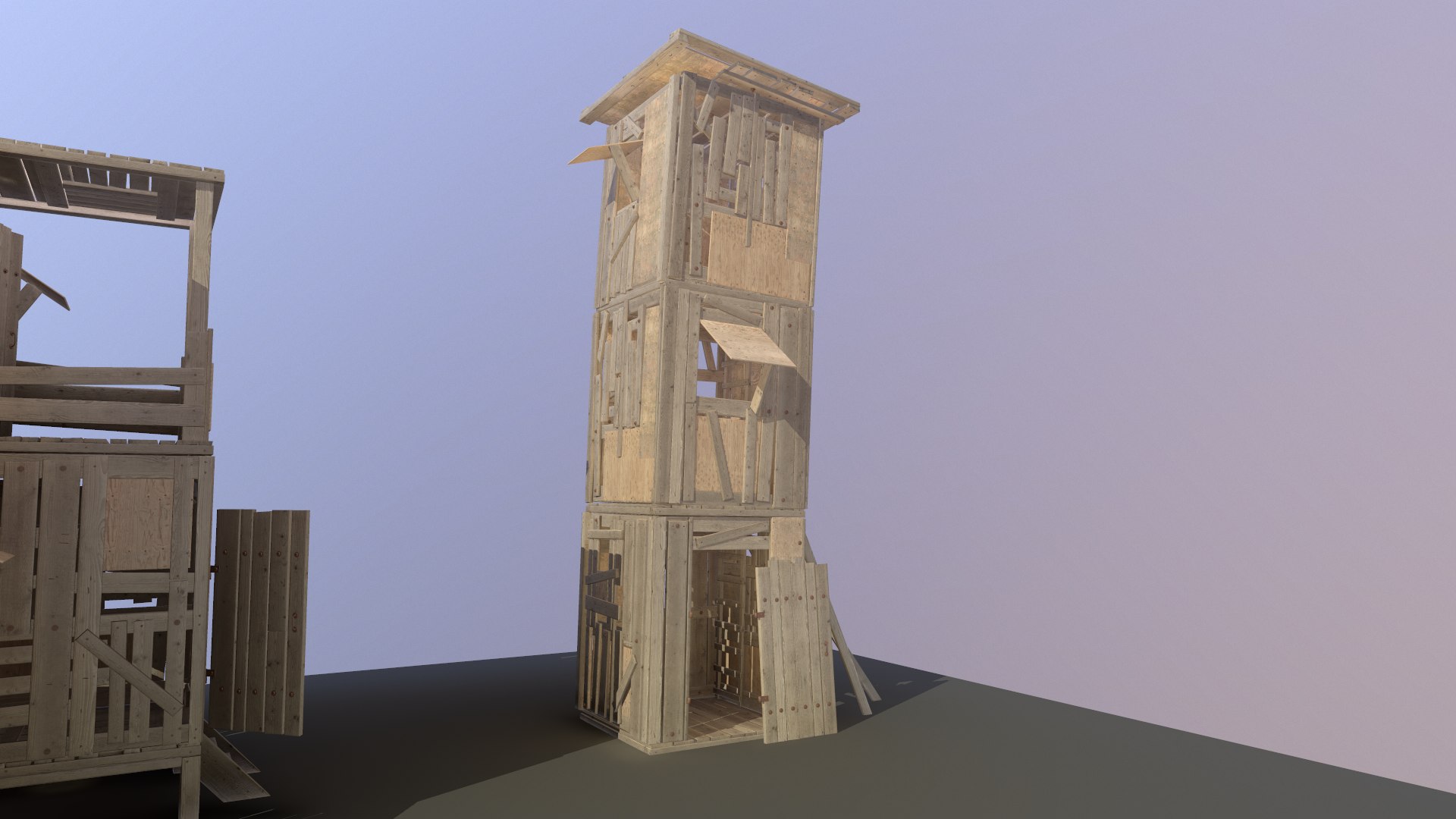 Shack Constructor PBR 3D Model - TurboSquid 1714180