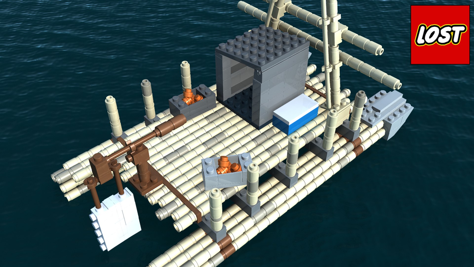 Maya Lego Lost Raft